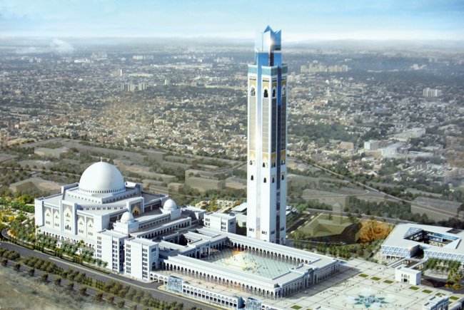 Algerian grand mosque with world’s tallest minaret set for completion ...