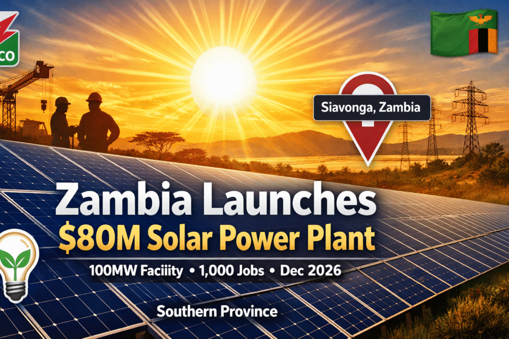 Zambia Launches Construction of $80 Million Siavonga Solar Power Plant ...
